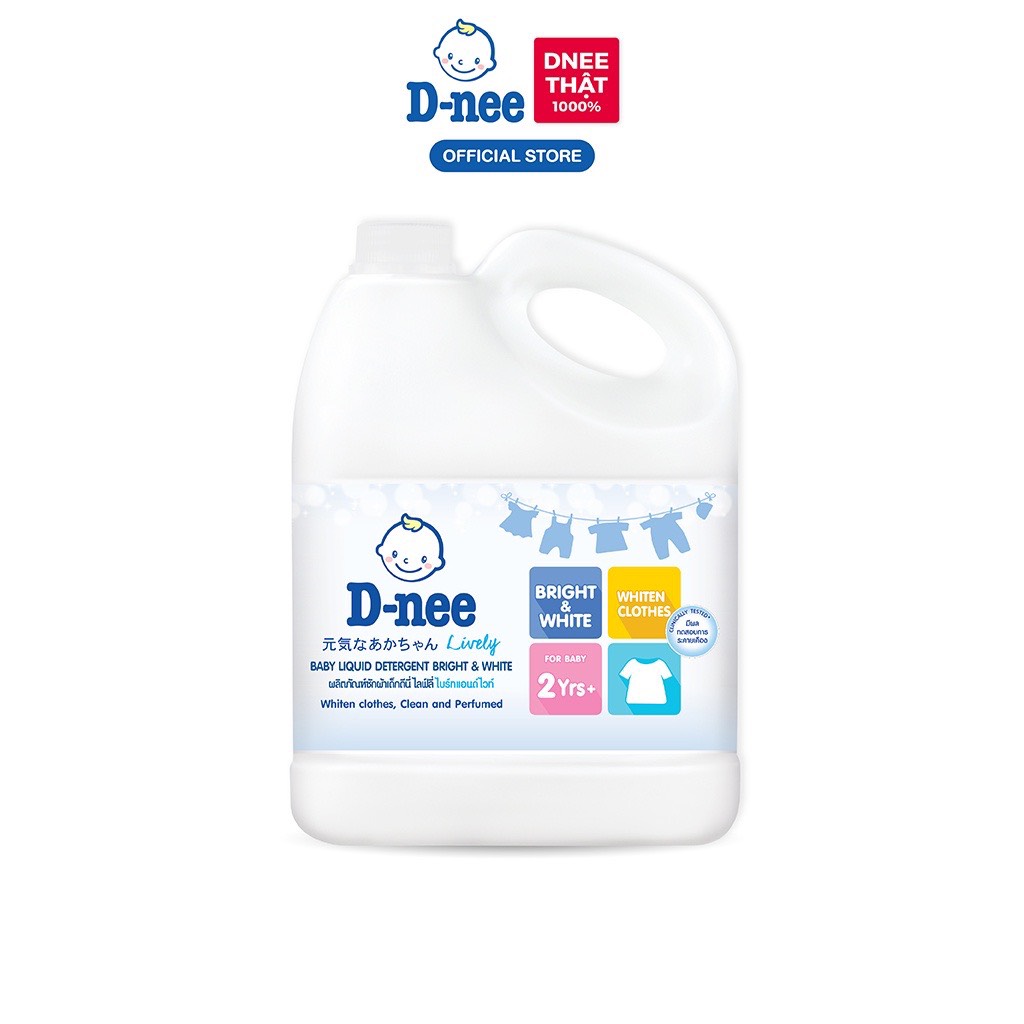 Nước giặt quần áo Dnee 3000ml D-nee màu trắng Nước giặt quần áo chính hãng thái lan nước giặt ...