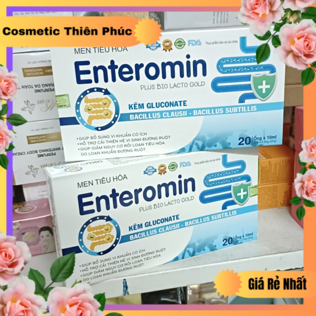 (bán Chạy) Men vi sinh Men tiêu hóa ENTEROMIN PLUS Biolacto Gold 20 Ống ...