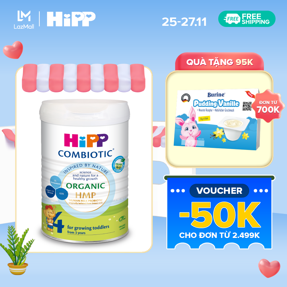 [QUÀ TẶNG HOT] Sữa bột dinh dưỡng công thức HiPP 4 Organic Combiotic ...