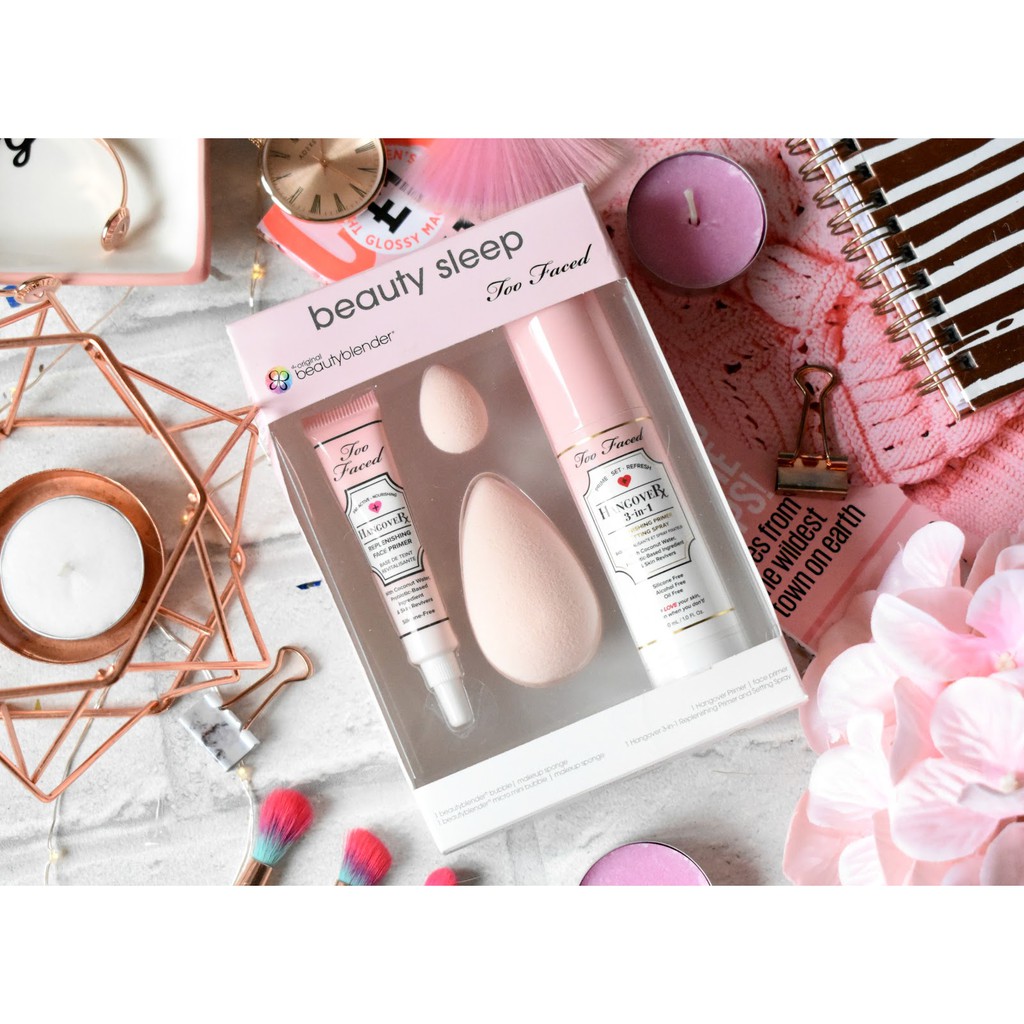 [HCM]Set trang điểm Beauty Sleep by Too Faced & Beauty Blender - MixASale