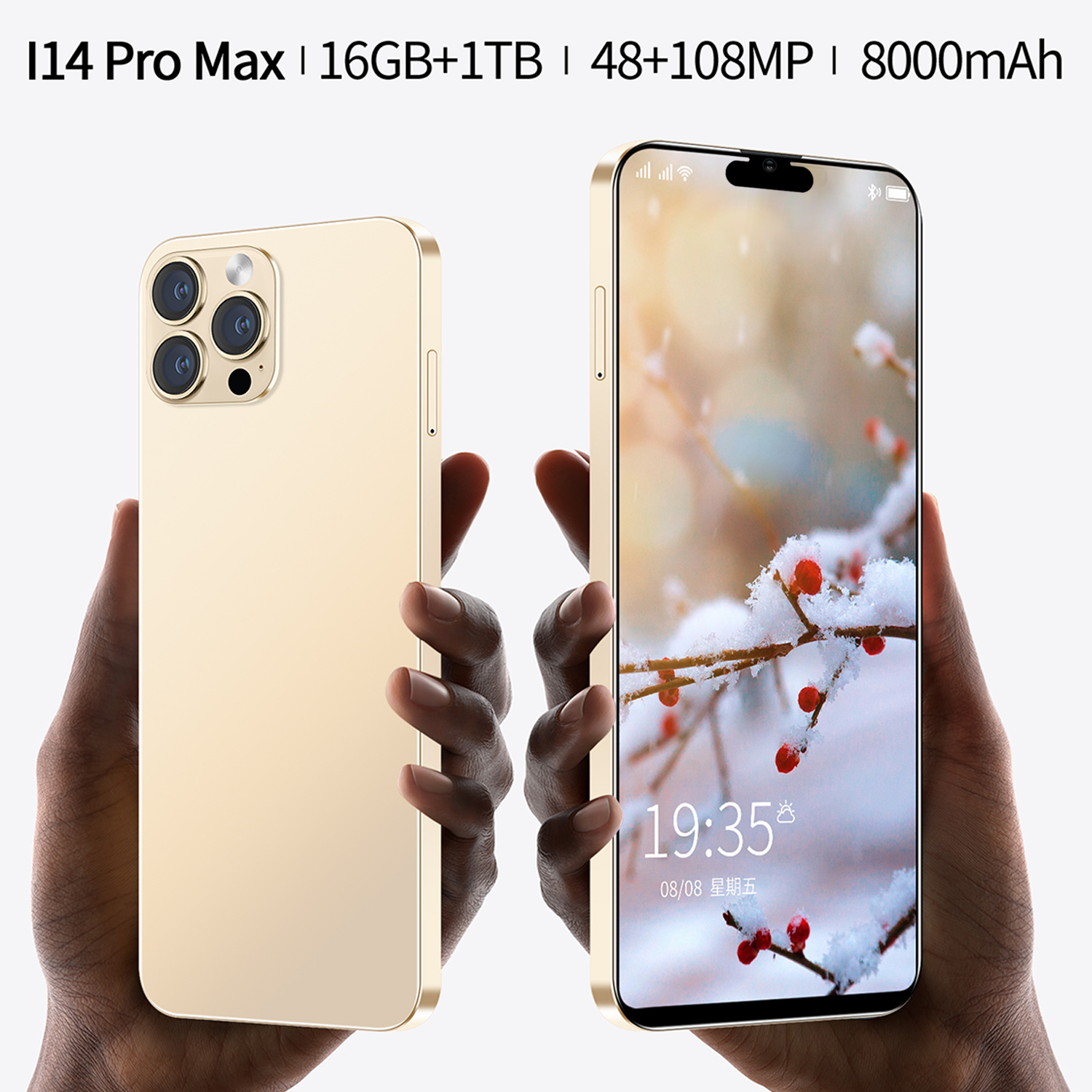 I14 Pro Max Chính Hãng 100 điện thoại di động 73 inch Full HD 16GB1TB ...