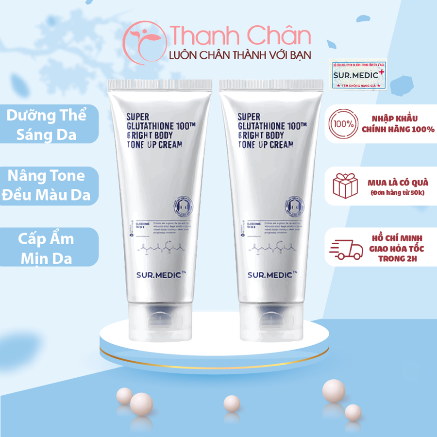 3 Tặng 1 Kem Dưỡng Nâng Tông Trắng Da SUR MEDIC Super Glutathione 100 ...