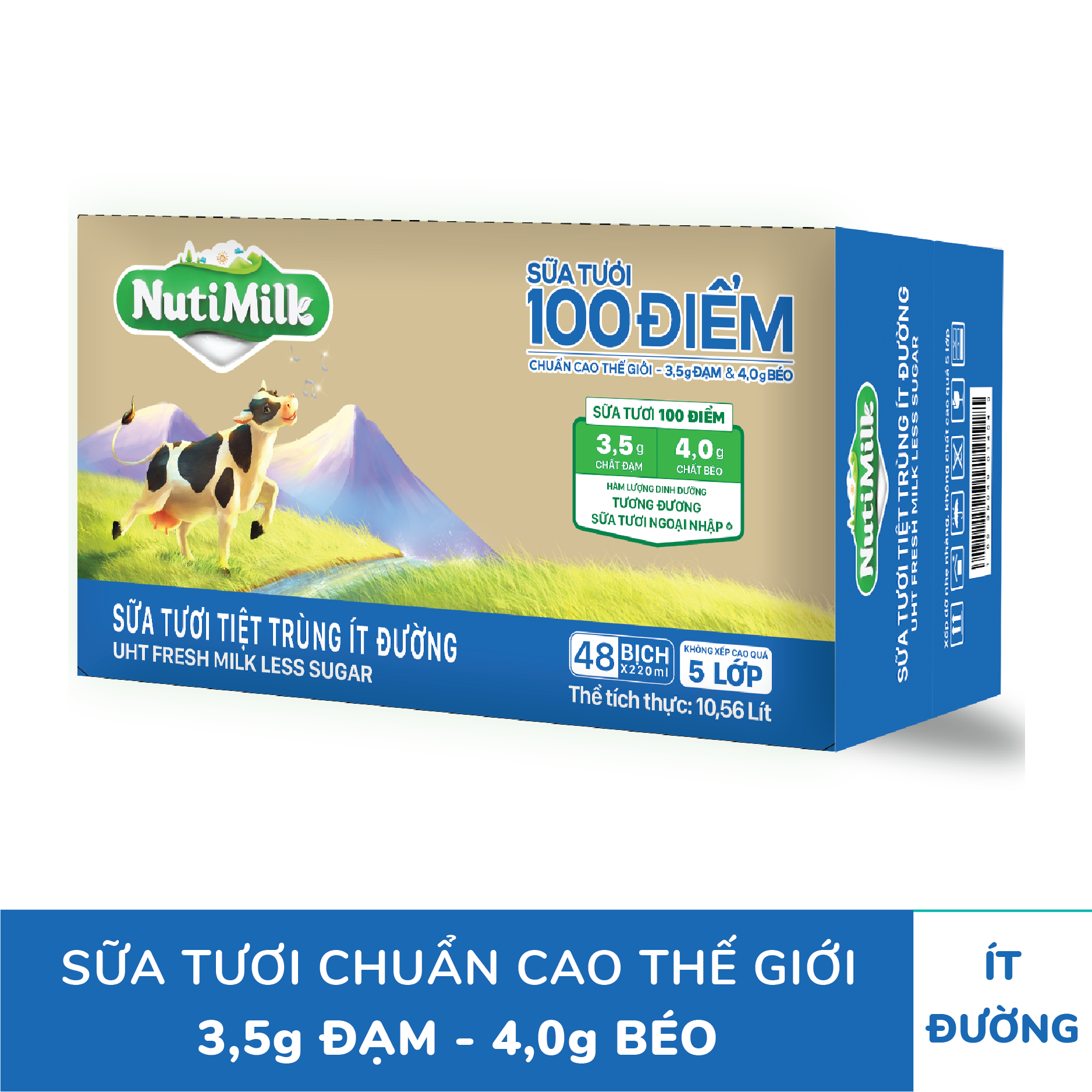 (SỮA TƯƠI CHUẨN CAO THẾ GIỚI) 01 Thùng 48 Bịch Nutimilk Sữa Tươi Tiệt ...