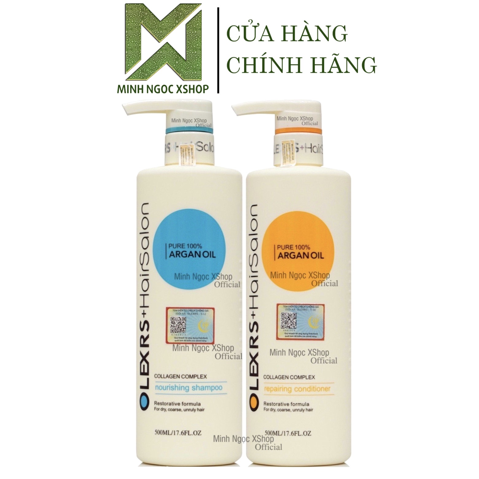 Dầu gội xả Olexrs Hair Salon 500ML, phục hồi chống rụng kích mọc tóc ...