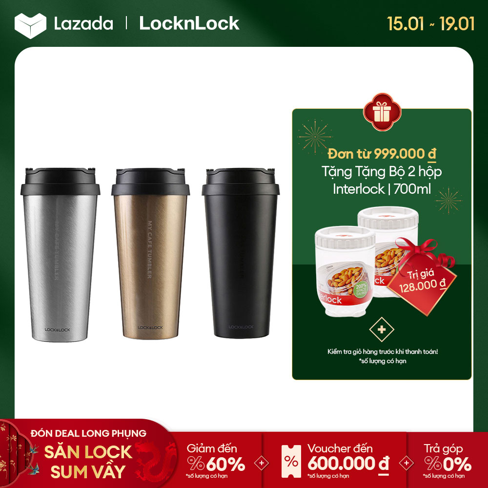 Bình Giữ Nhiệt Lock&Lock Clip Tumbler LHC4151SLV - LockLock.vn