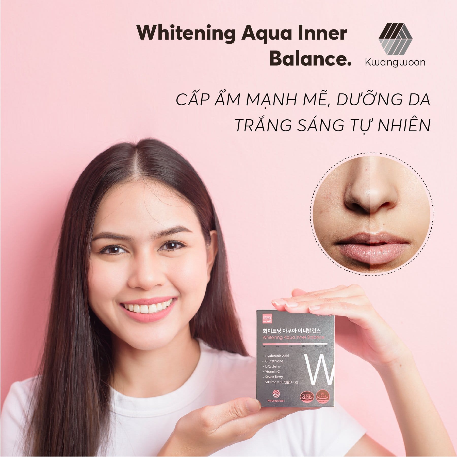 Viên uống cấp nước trắng da Whitening Aqua Inner Balance - MixASale