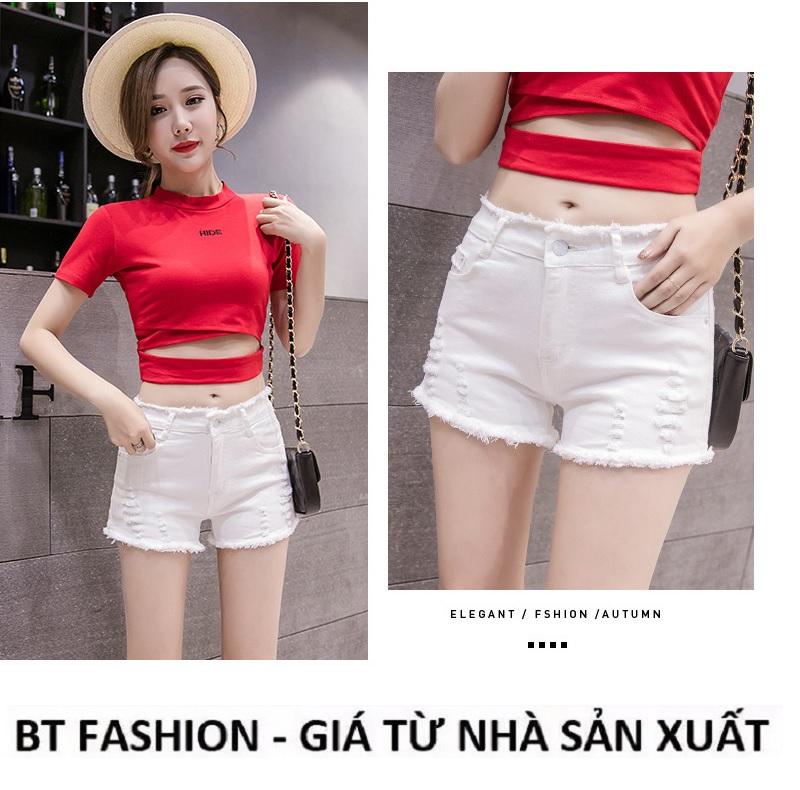 Quần Đùi Sọt Nữ Kaki Coton Co Dãn Thời Trang Hàn Quốc Mới - BT Fashion ...