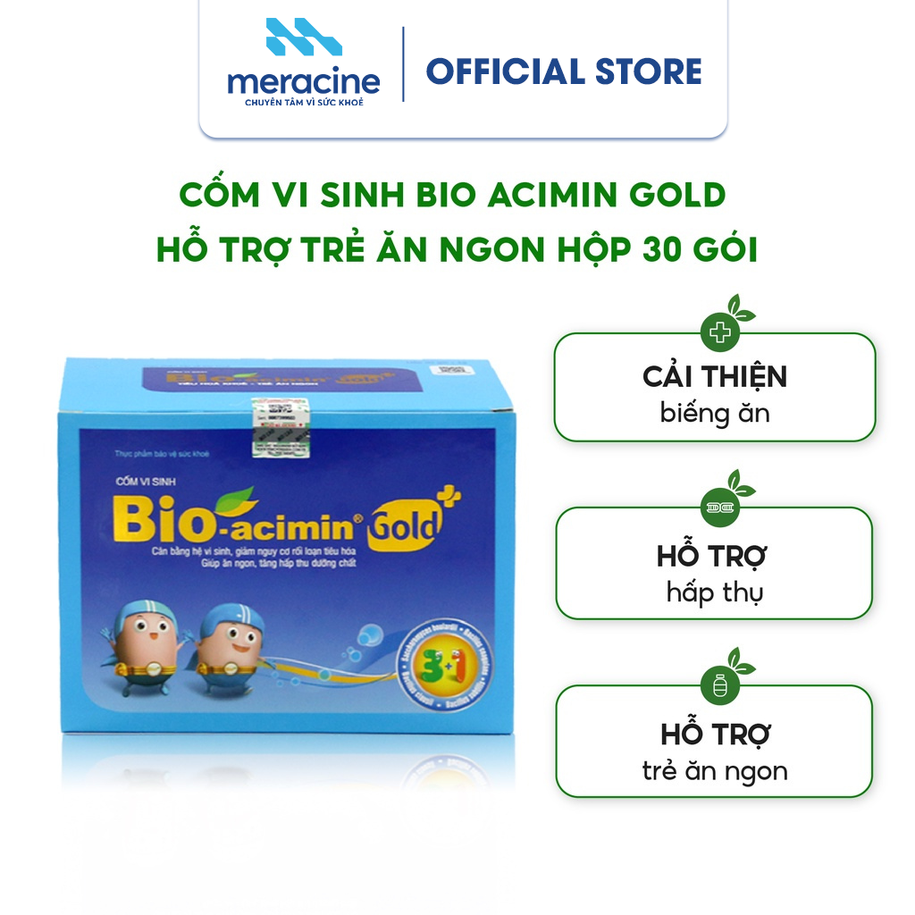 Cốm Vi Sinh Bio acimin Gold Hỗ Trợ Tiêu Hóa, Kích Thích Ăn Ngon Cho Trẻ ...