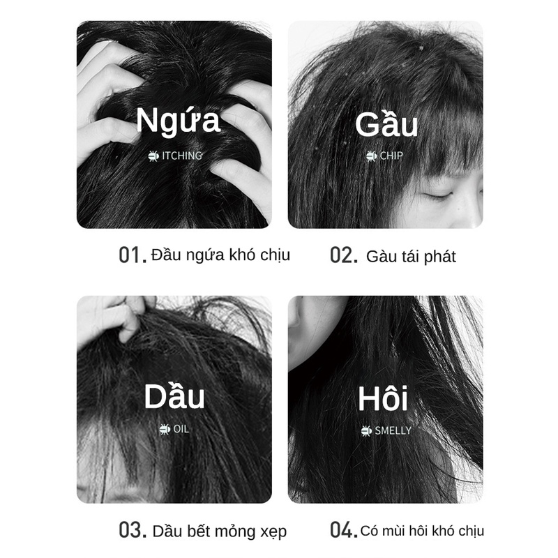 Dầu Gội Muối Biển Loại Bỏ Gàu Dầu Gội đầu Chăm Sóc Tóc Giảm Ngứa Da đầu 500ml Mixasale
