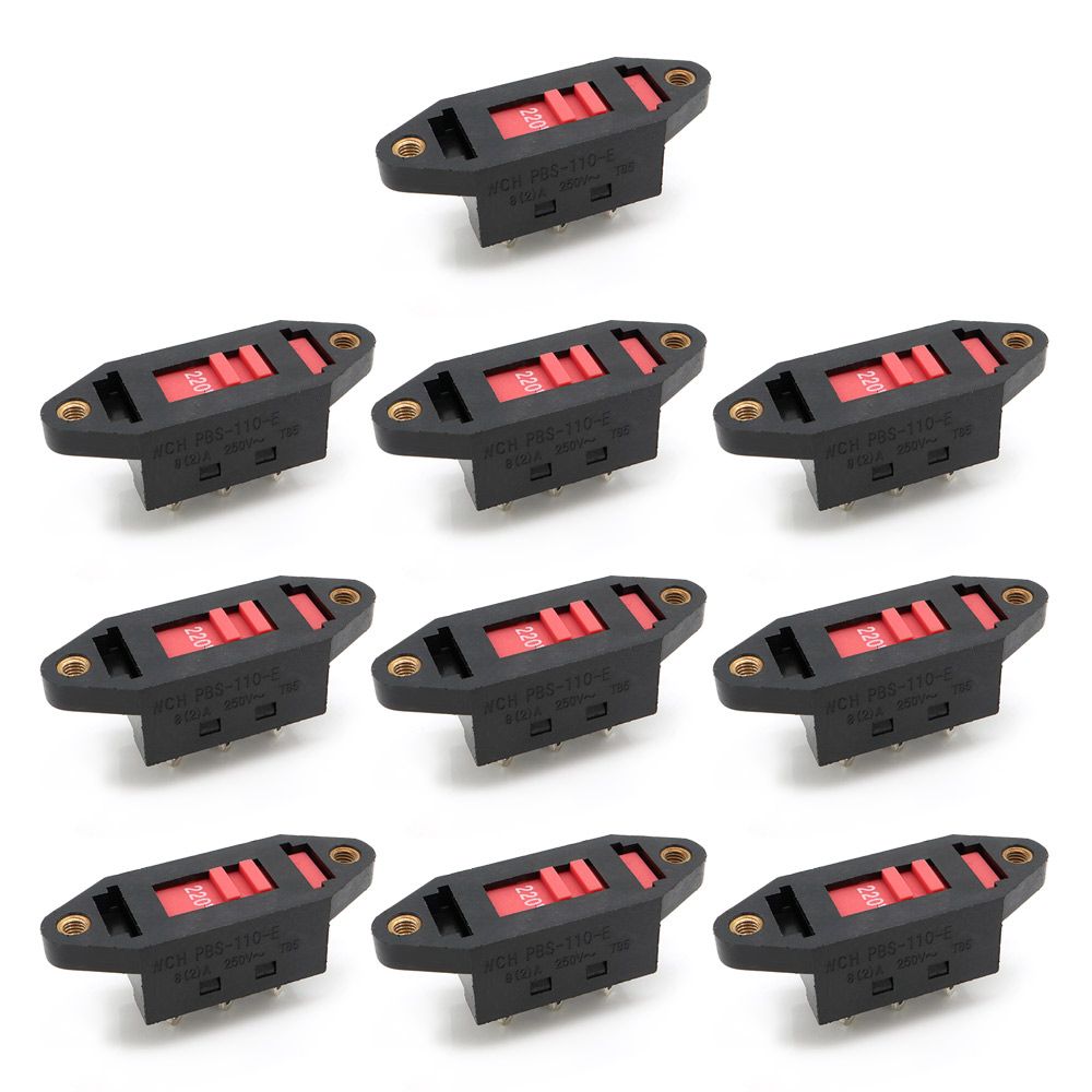 AKZDXE 10PCS Professional Vertical PBS-110-E 6 Pin Power Switch Slide ...