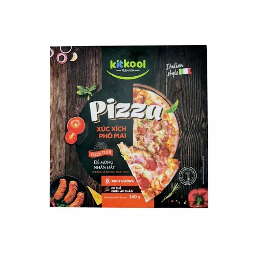 Pizza Kitkool 140G ( Hải Sản Xốt Pesto/Xúc Xích Phô Mai/Bò Bằm Phô Mai ...
