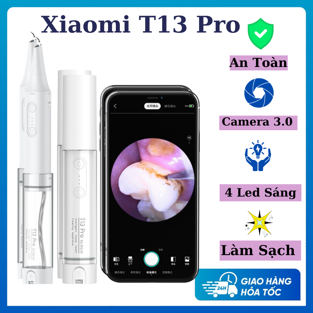 Máy lấy cao răng Xiaomi Sunuo T13 Pro, cạo vôi răng, đánh bay vết ố ...