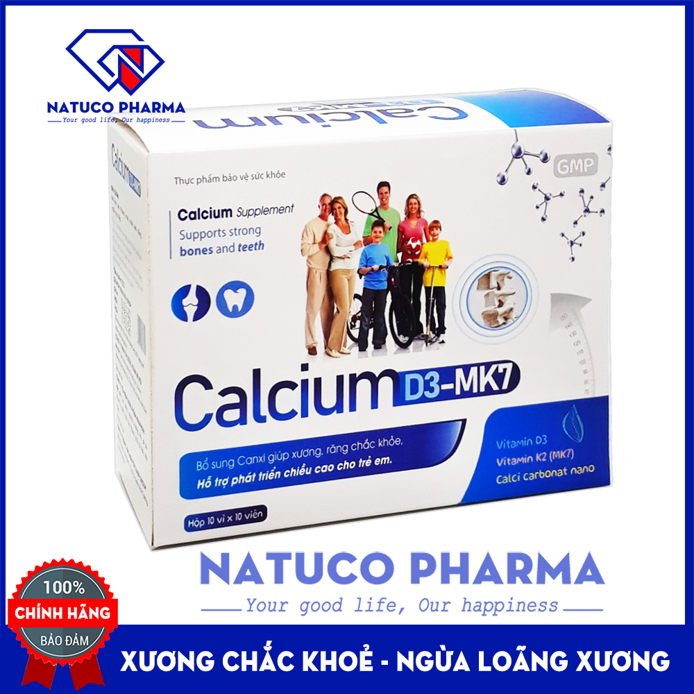 Viên uống bổ sung canxi CALCIUM D3 Mk7 - bổ sung canxi, vitamin D3, K2 ...