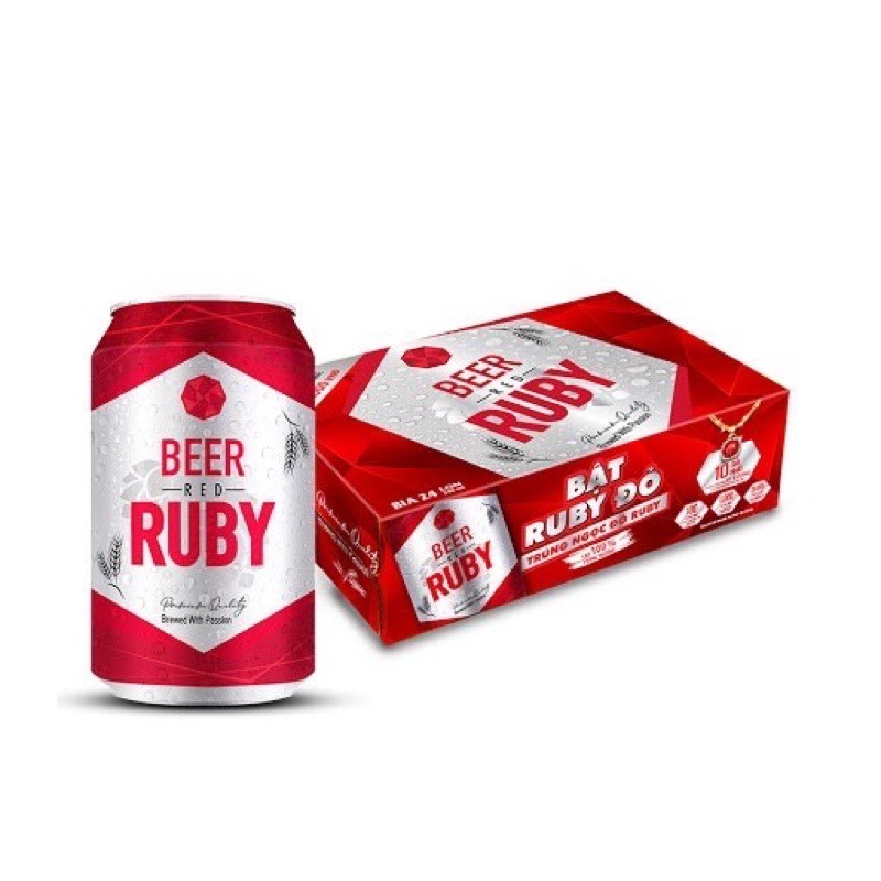 [Siêu thị WinMart] - Thùng 24 lon bia Red Ruby 330ml | Lazada.vn