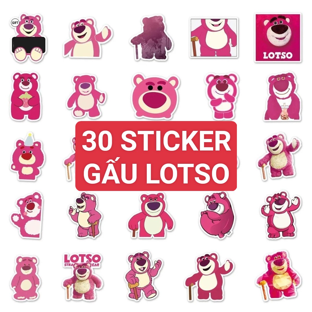 Combo 30 Sticker Hình Dán Chống Nước Decal Dán Điện Thoại Laptop Nón ...