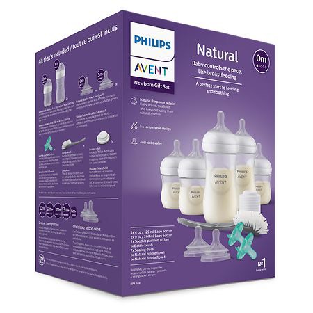 Bộ sản phẩm quà tặng bình sữa Philips AVENT SCD 838/02 cho bé, đầy đủ ...