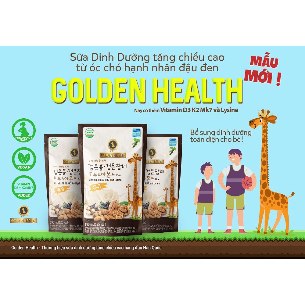 Sữa Óc Chó dinh dưỡng tăng chiều cao - Golden Health (đậu đen macca óc ...