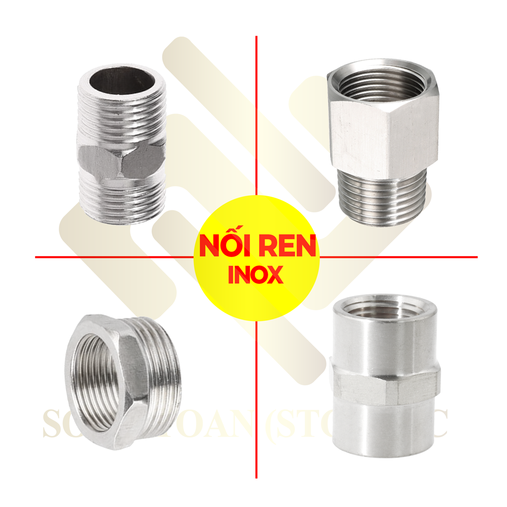 Đầu nối ren trong ngoài inox ,kép inox, inox 21,27 | Lazada.vn