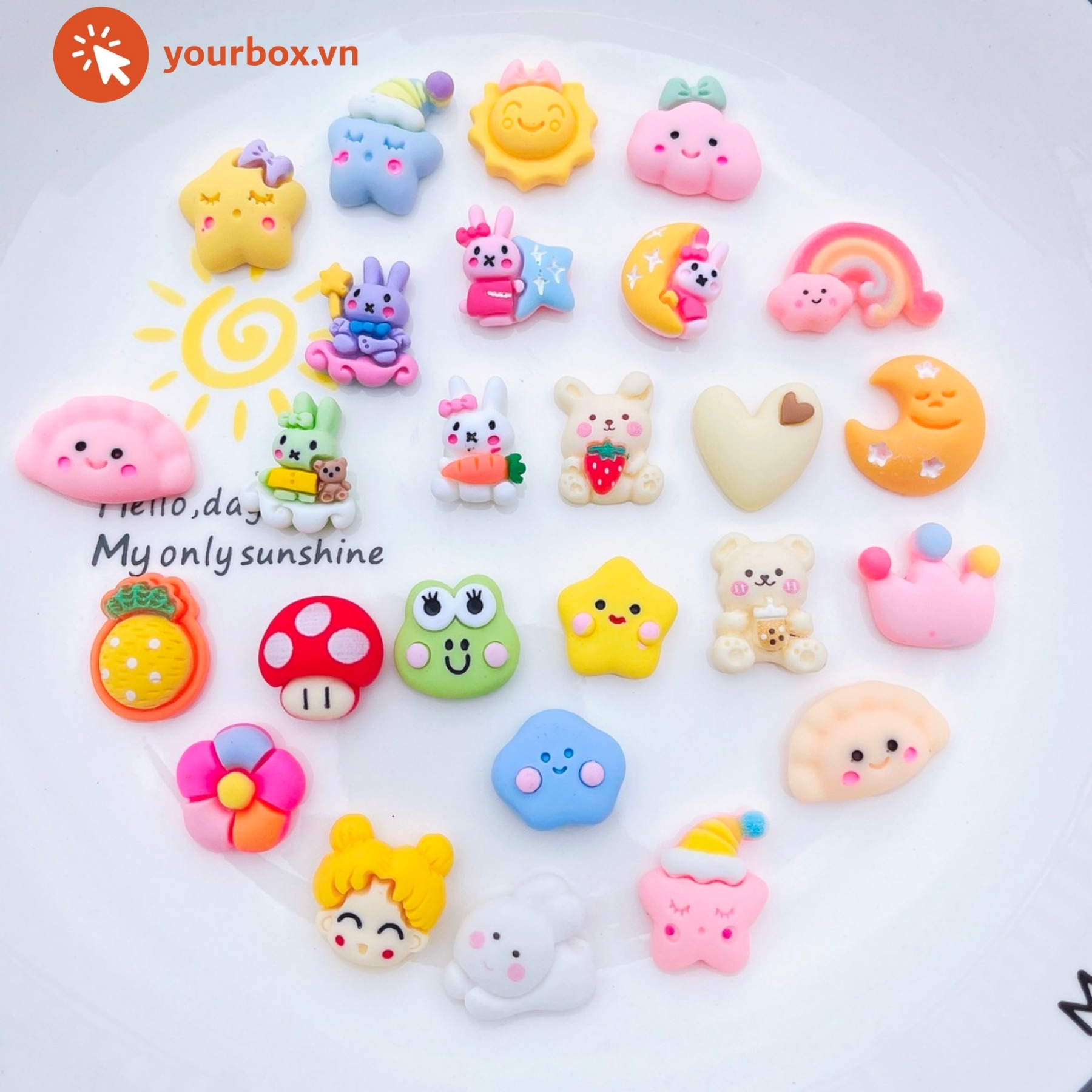 Sticker 3D hoạt hình dán bình nước hình dán sticker silicon trang trí ...