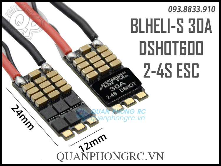 ESC 2S-4S 30A Dshot600 BLHeli-S - MixASale