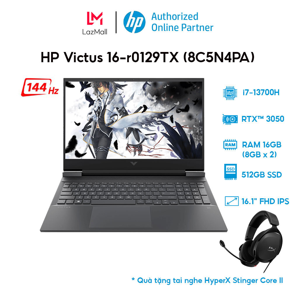 Laptop Gaming HP Victus 16-r0129TX 8C5N4PA i7-13700H 16GB 512GB GeForce ...
