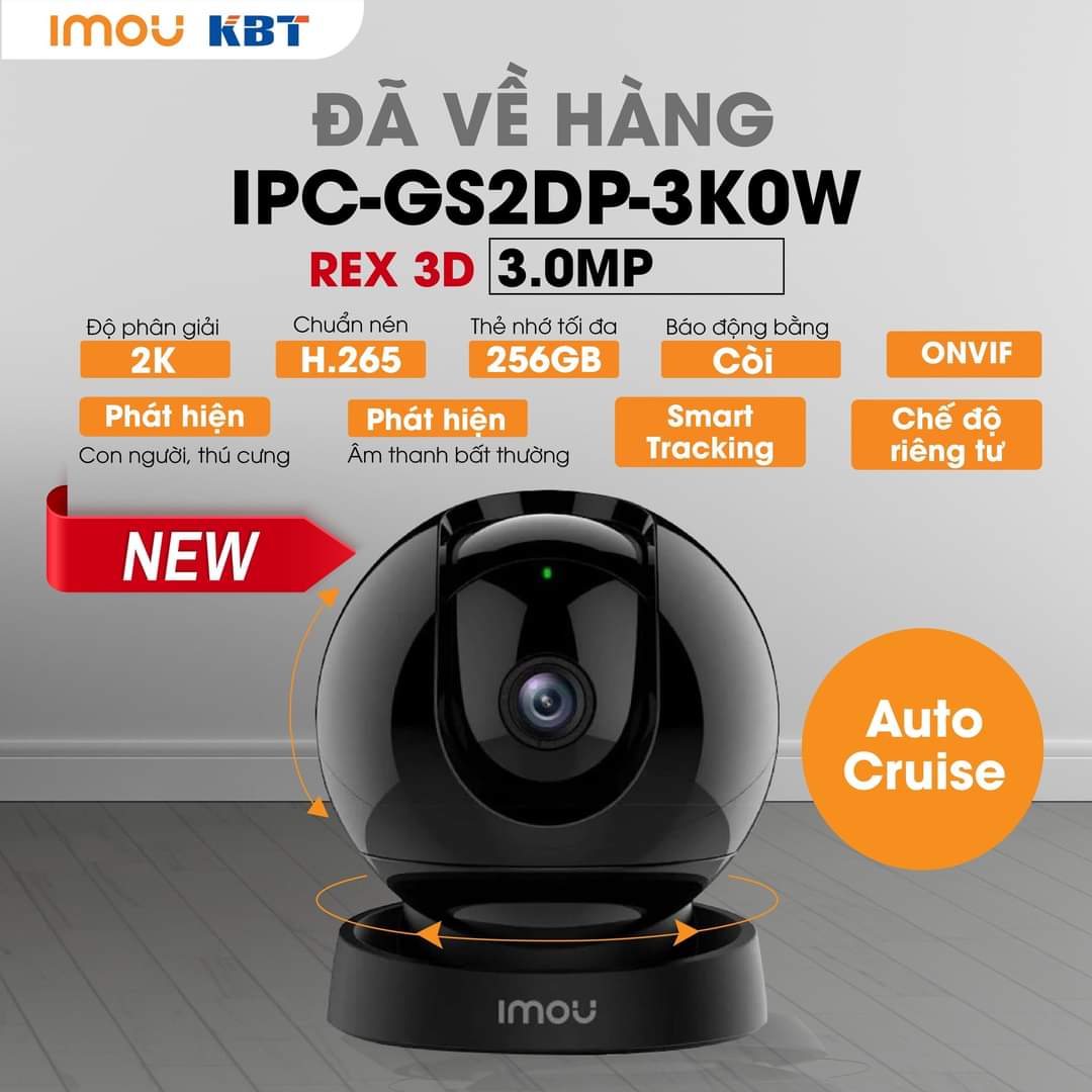 Camera wifi ngoài trời Imou IPC-F42P-D 4MP H.265 tích hợp mic phát hiện ...