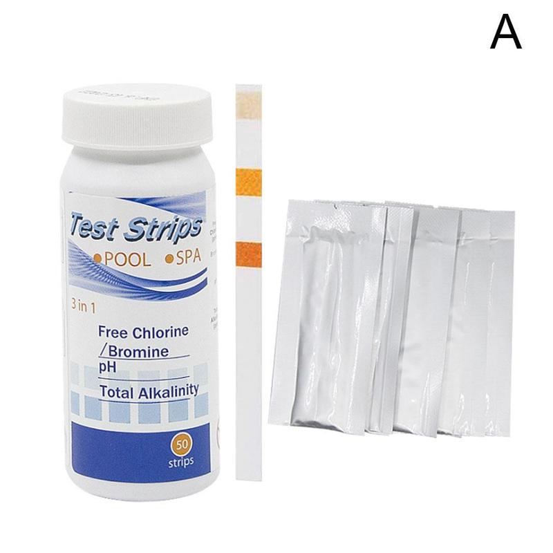 50 Strips/Bottle 3 In 1 Test Strips Multipurpose Chlorine Strips Water ...