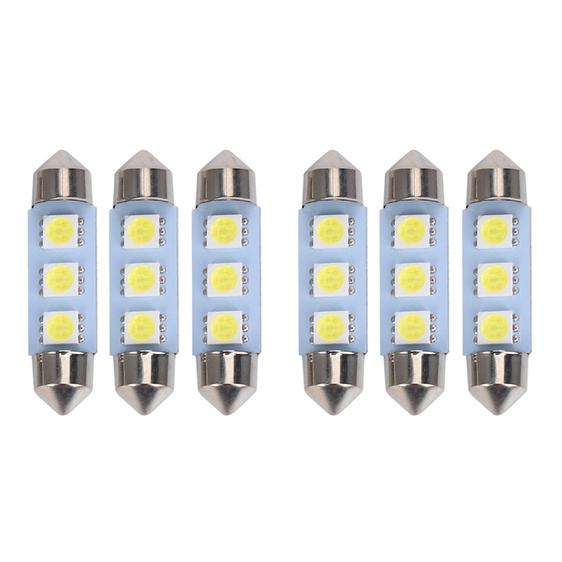 【Ready Stock&COD】4X Bulb Shuttle Festival 3 LED 39MM CANBUS White ...