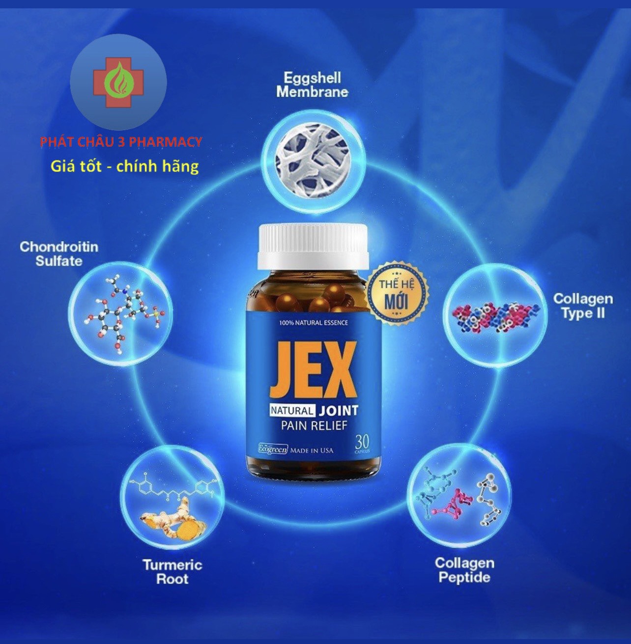 Viên uống Jex hộp 60 viên và 30 viên | Lazada.vn