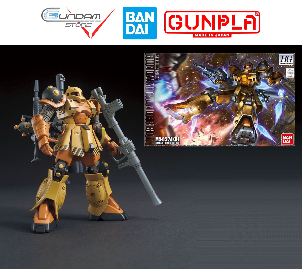 Mô Hình Gundam HG ZAKU 1 Thunderbolt MS-05 HGGT 1/144 Đồ Chơi Lắp Ráp ...