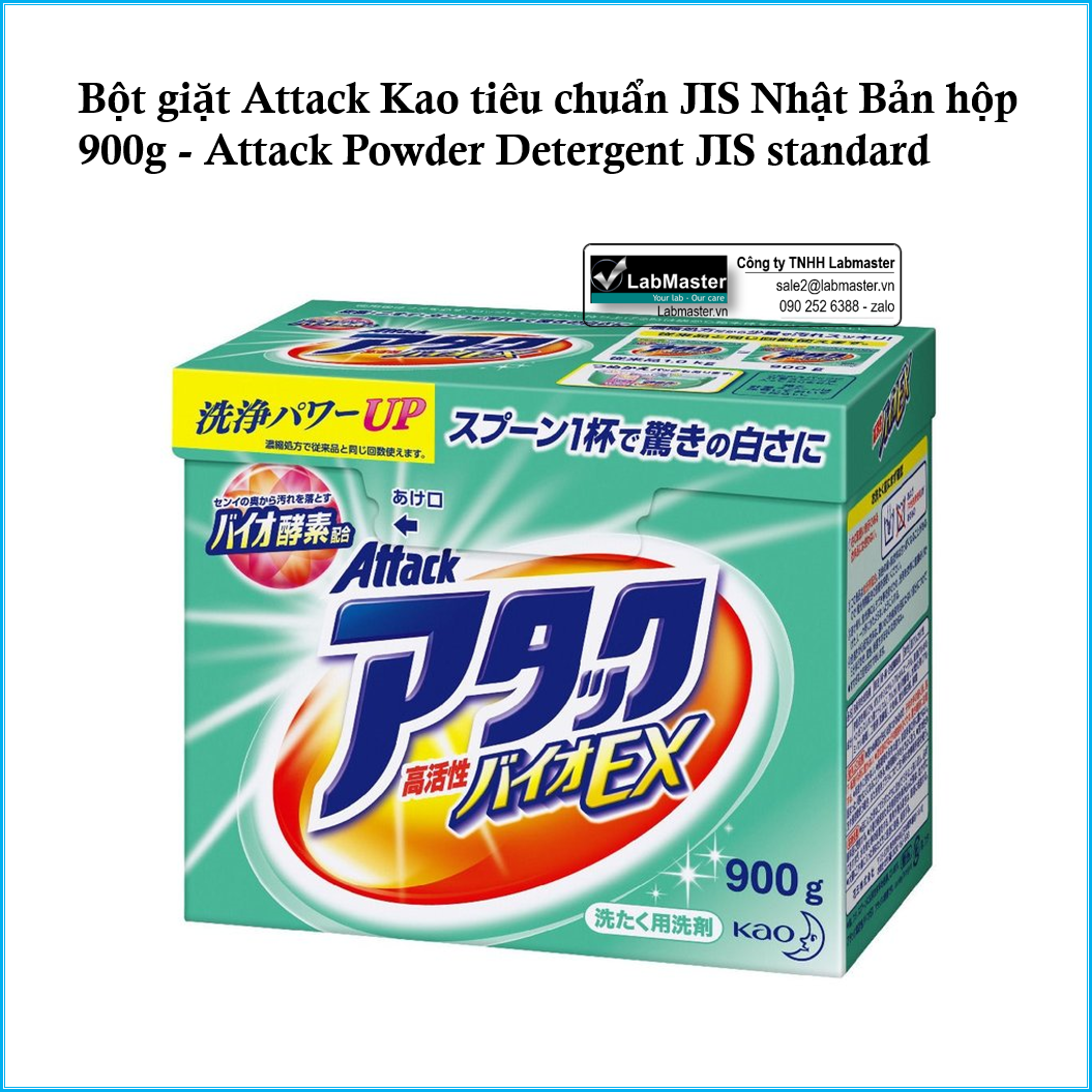 Bột giặt Attack Kao tiêu chuẩn JIS Nhật Bản hộp 900g - Attack Powder ...