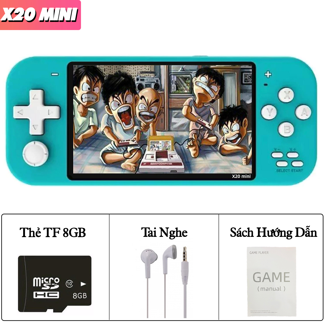 Máy Chơi Game Cầm Tay X20 Mini giao diện điều khiển mới nhất Màn Hình ...
