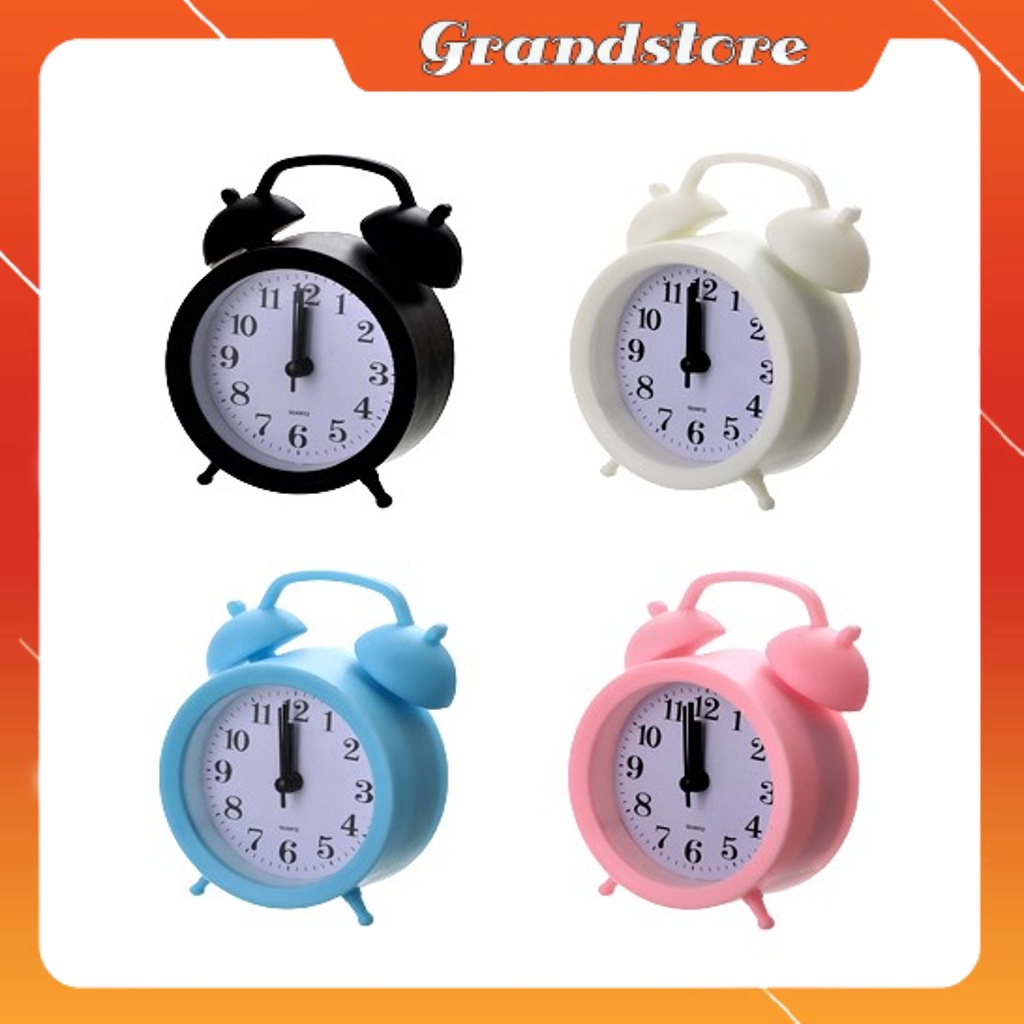 Đồng hồ báo thức mini chuông reo lớn kêu to để bàn cute đa năng hẹn giờ ...
