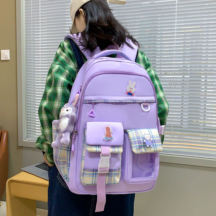 BaLô Đi Học Siêu Nhẹ In Họa Tiết Hoạt Hình Phong Cách Mới 2023 Cho Học Sinh Tiểu Học Size 40cm ...