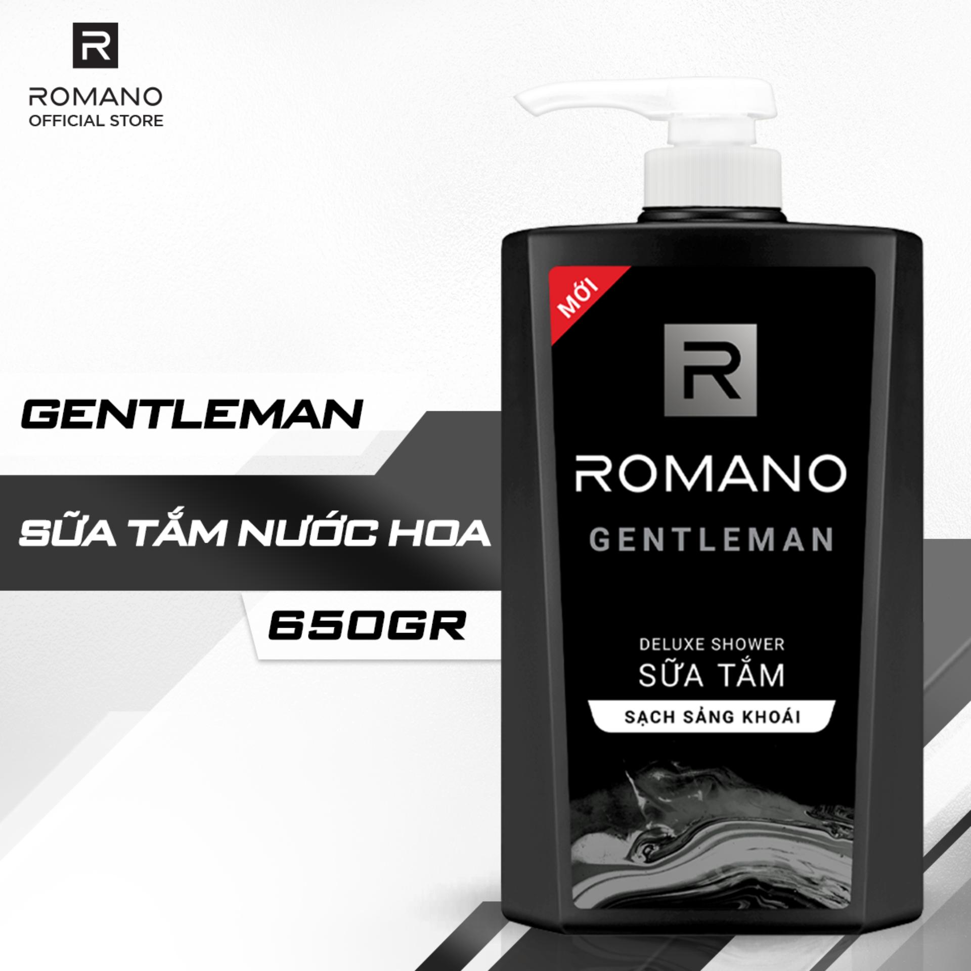 Tắm gội Romano gentleman 650g chính hãng tại Bách hoá XANH
