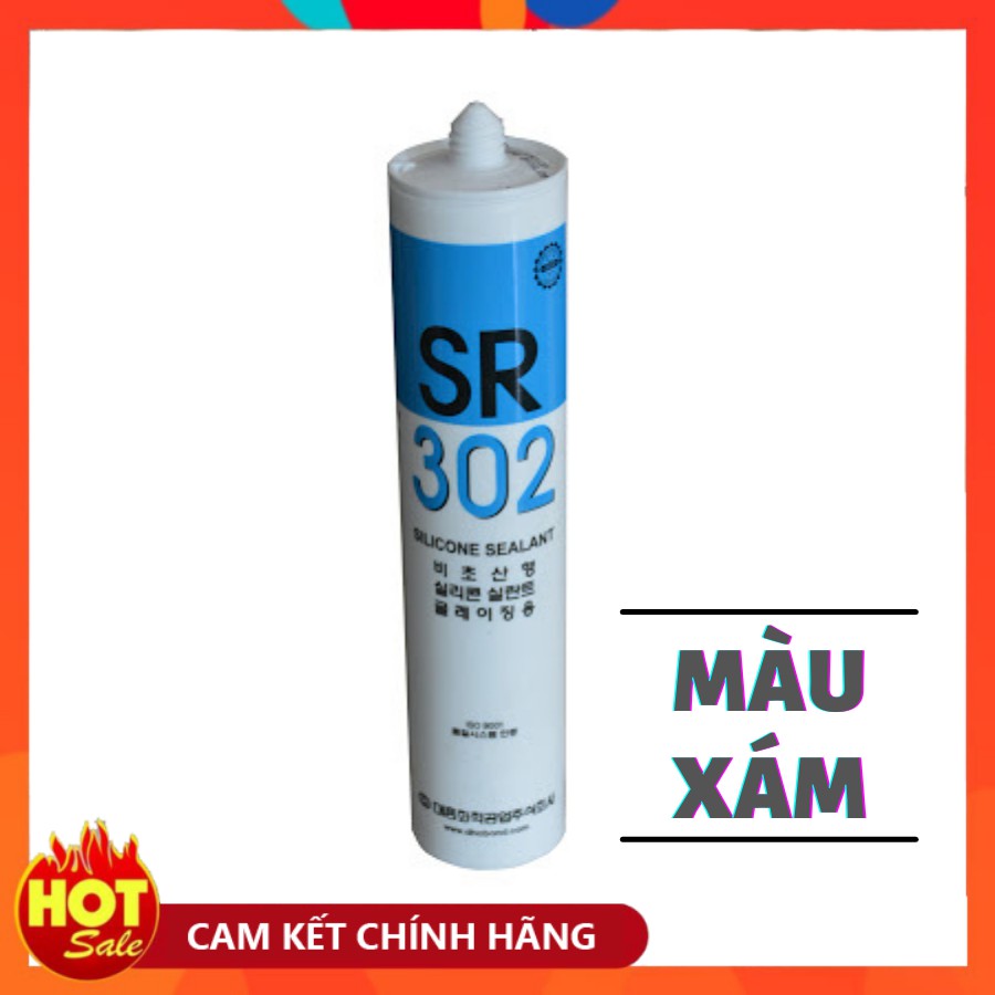 1 Thùng Keo Silicone SR302 Hàn Quốc | Màu Trong Suốt - Trắng Sữa - Xám | Keo Silicon Dán Kính ...