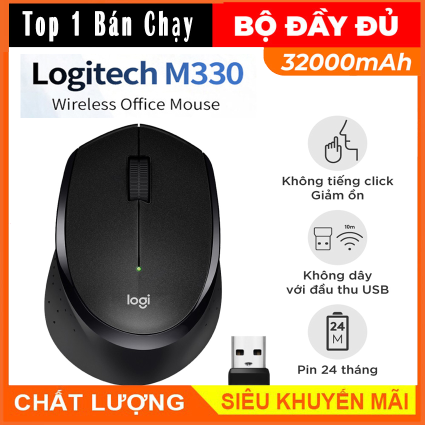 Chuột Không Dây Logitech M330 Silent Plus - Logitech M330 Silent Plus ...