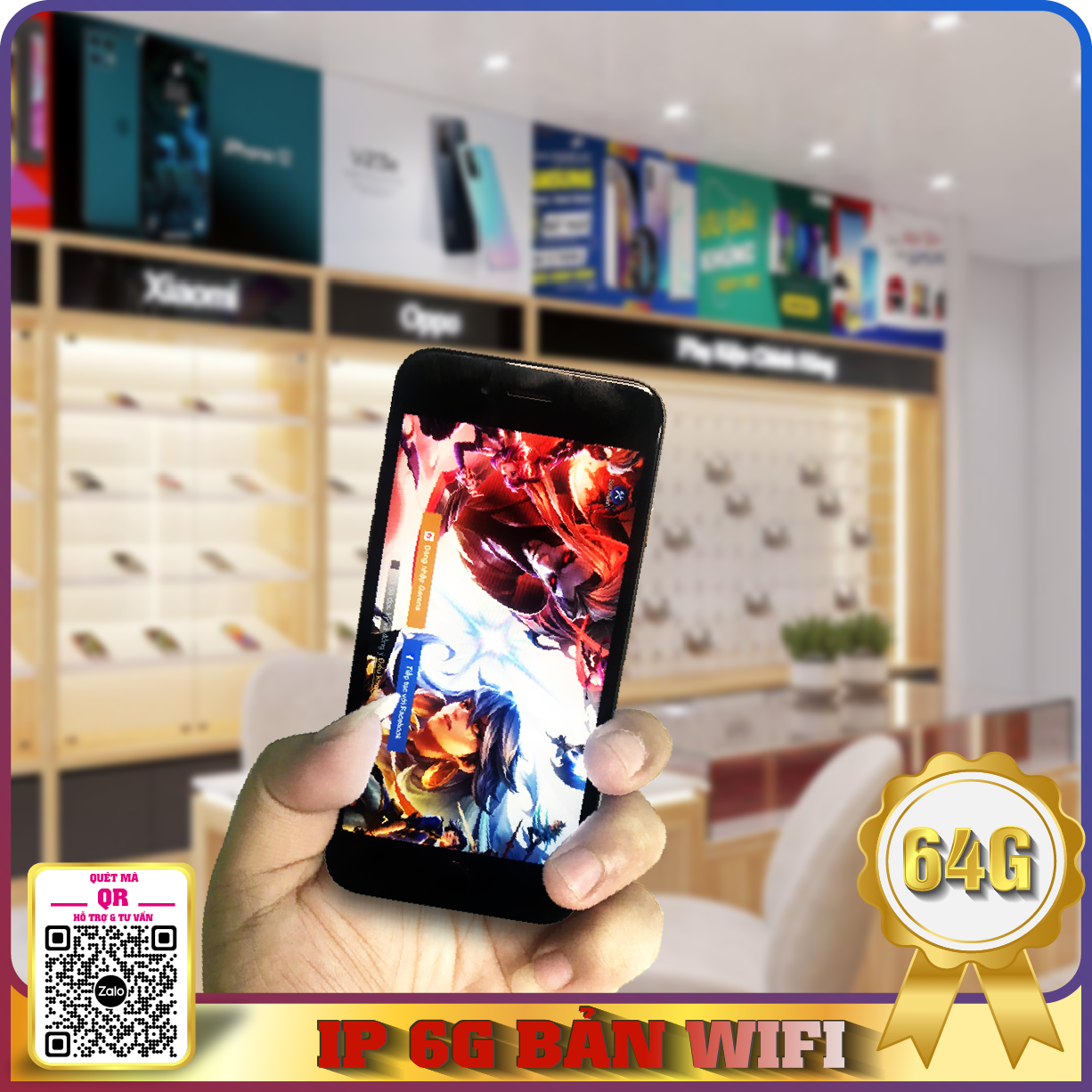 ĐIỆN THOẠI IP6 - Bản 64G - 32G - 16G - CHỈ DÙNG WIFI ( KHÔNG DÙNG SIM ) GAME LIÊN QUÂN ZALO ...