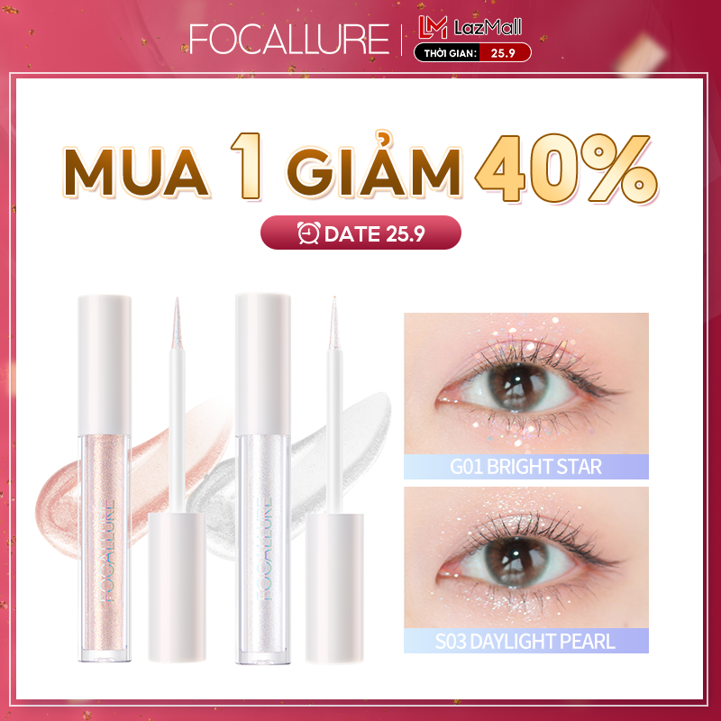 FOCALLURE 01 Phấn mắt dạng lỏng với 5 màu ánh sao - MixASale