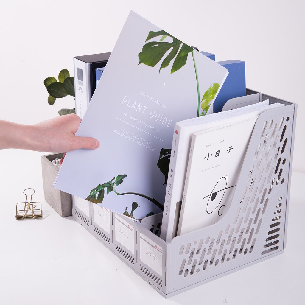 Giá Đựng Tài Liệu - File Nan 4 Ngăn Deli 9846 - File 4 Ngăn Đứng Để Bàn ...