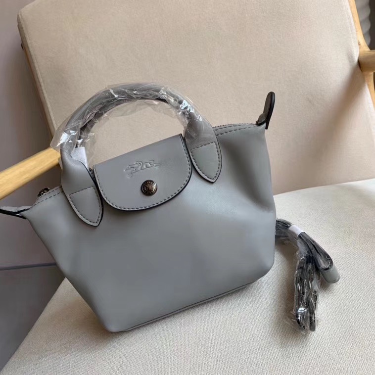 Longchamp Le Pliage cuir top handle bag mini Lambskin Crossbody Bag ...