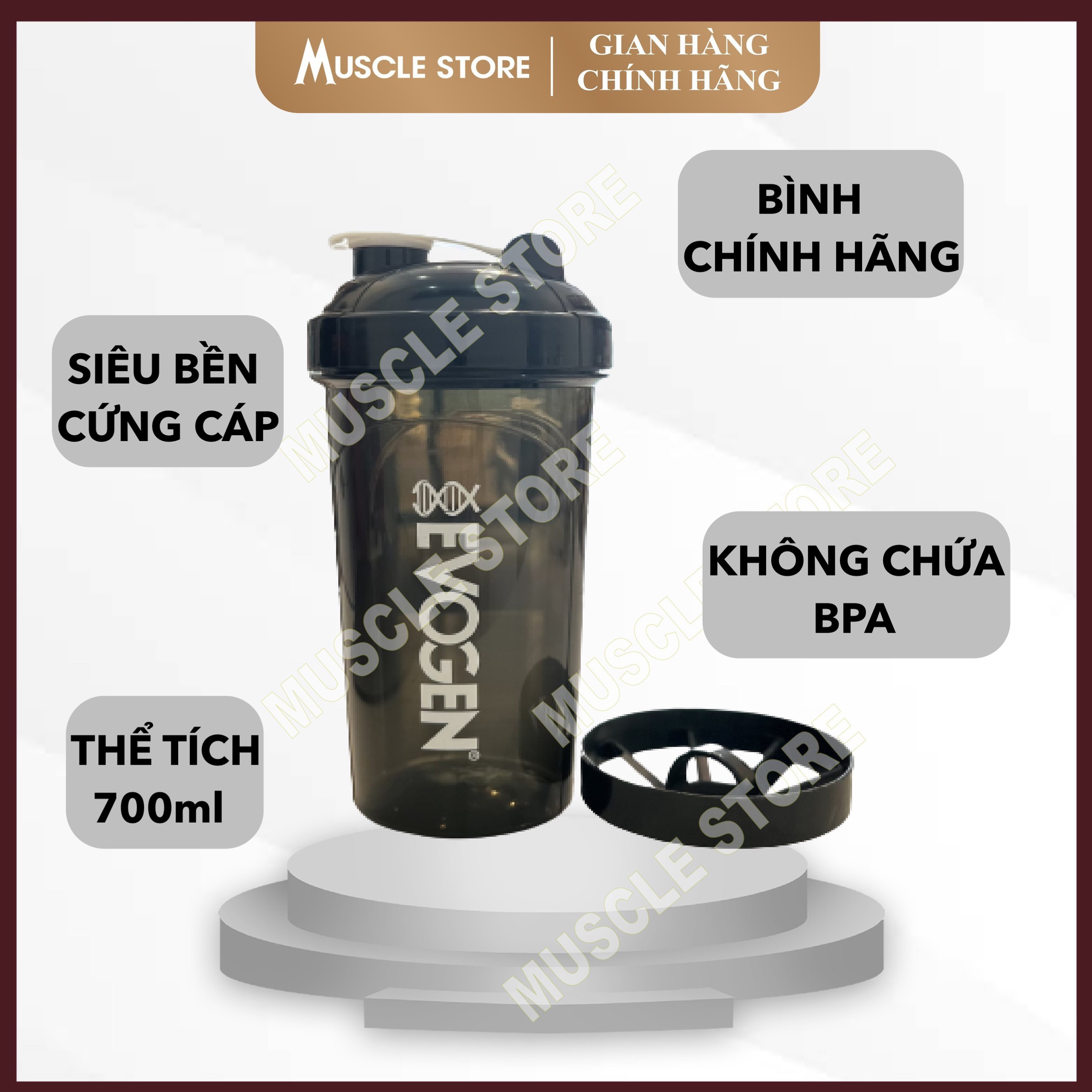 Evogen Shaker, Bình Lắc Chính Hãng Evogen 700ML, Không Nhựa BPA | Lazada.vn