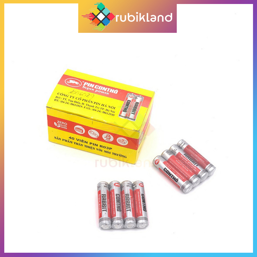 [1 Viên] Pin AAA Pin Con Thỏ Đỏ Pin Tiểu 3A Pin R03P Thân Thiện Với Môi ...