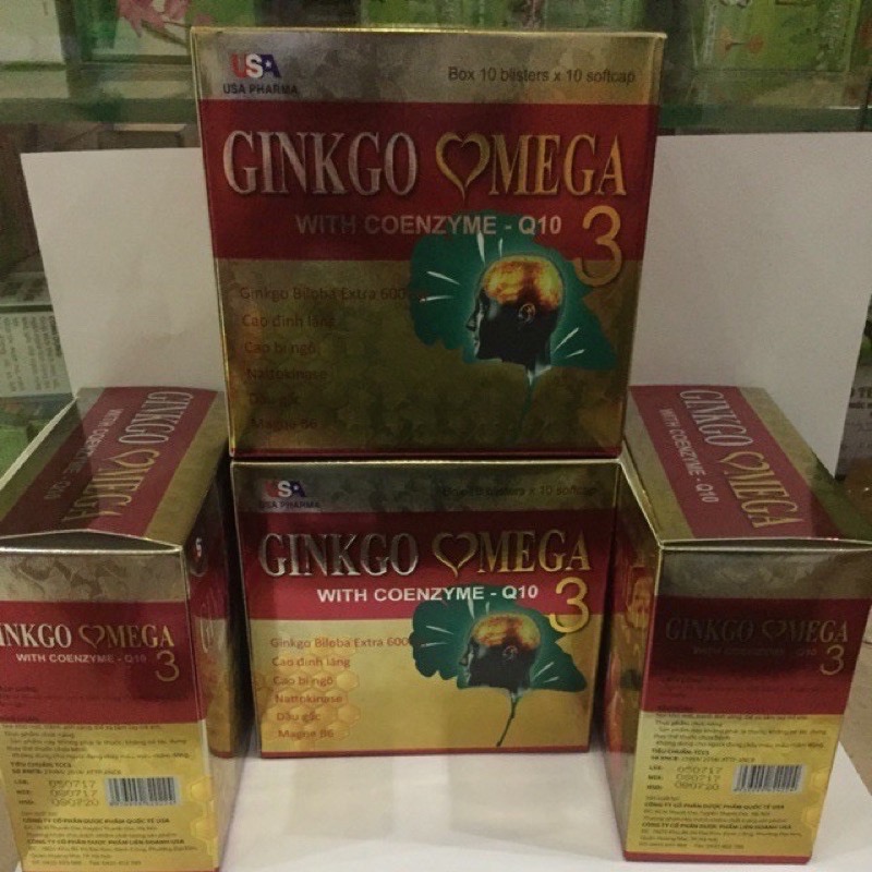 GINKGO OMEGA 3 Hoạt huyết dưỡng não 100 viên - MixASale