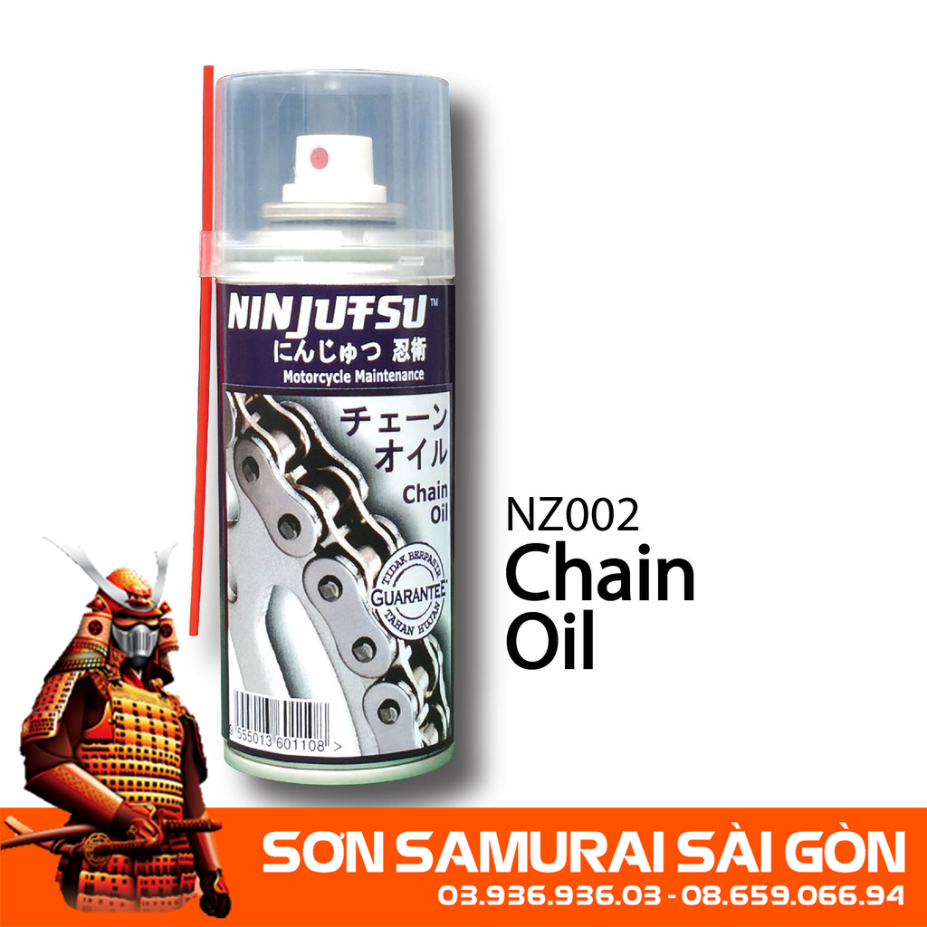 [HCM]Sơn SAMURAI NZ002 DẦU XÍCH chính hãng - Sơn phun xe máy KUROBUSHI/ SAMURAI SÀI GÒN | Lazada.vn