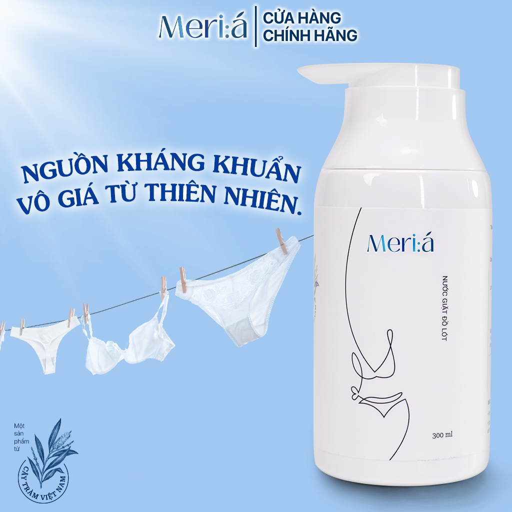Nước Giặt Đồ Lót Meriá - Chiết xuất Tràm Trà Không hóa chất Kháng khuẩn ...