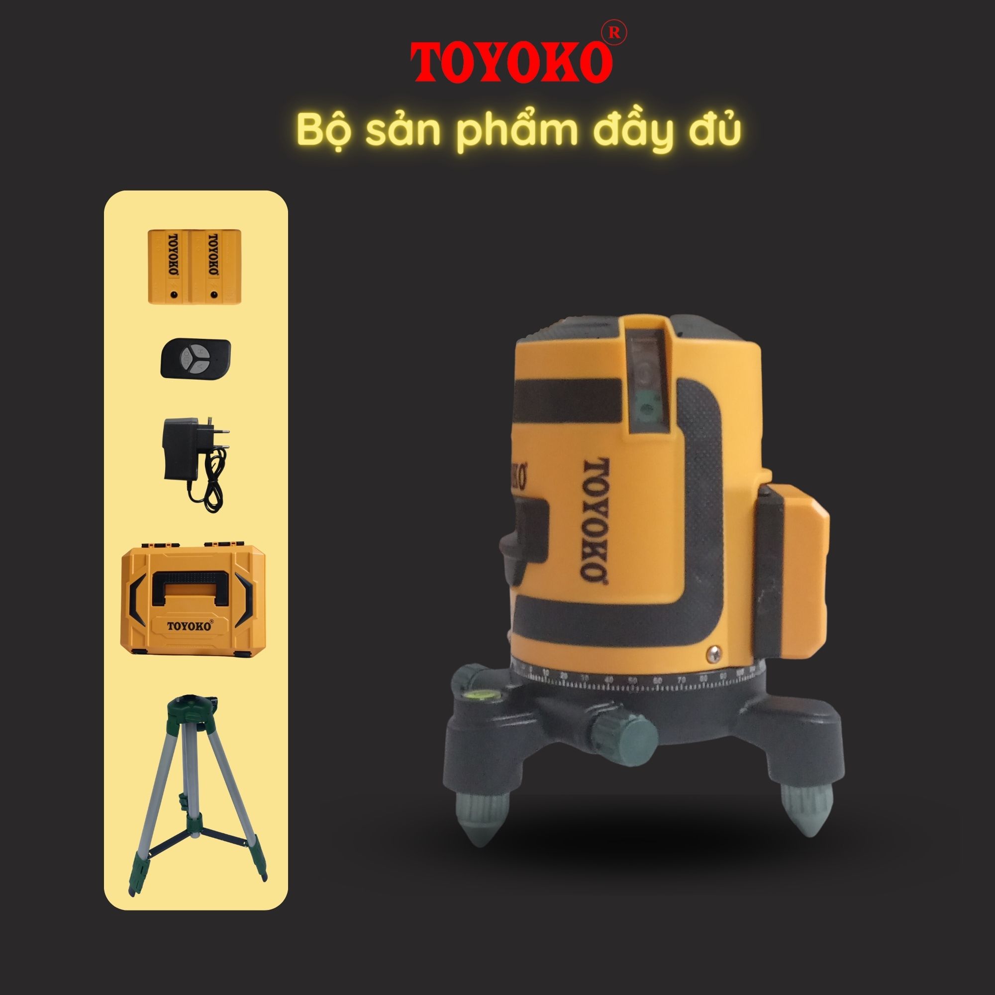 Máy bắn cốt laser, máy cân mực laser TOYOKO 5 tia xanh siêu sáng bóng ...