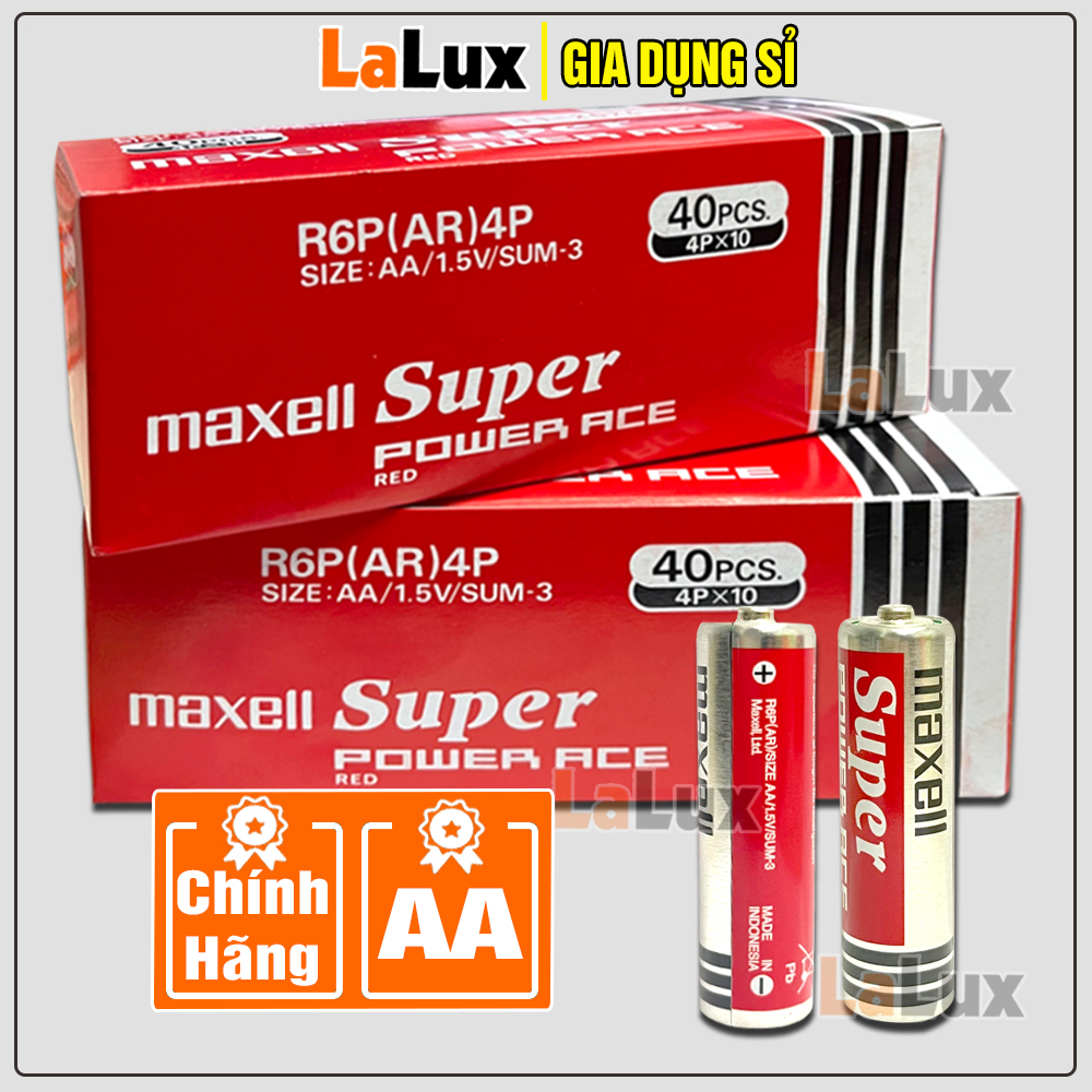 Pin MAXELL SUPER ĐỎ AA (2A) - Pin Tiểu AA, Pin AA, Pin Đũa Tích Điện ...