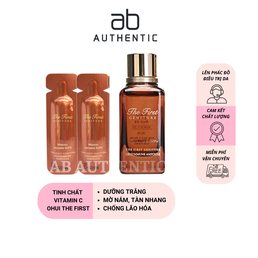 Combo Sample tinh chất Vitamin C chống oxy hóa, dưỡng trắng, mờ thâm nám Ohui The First- AB ...