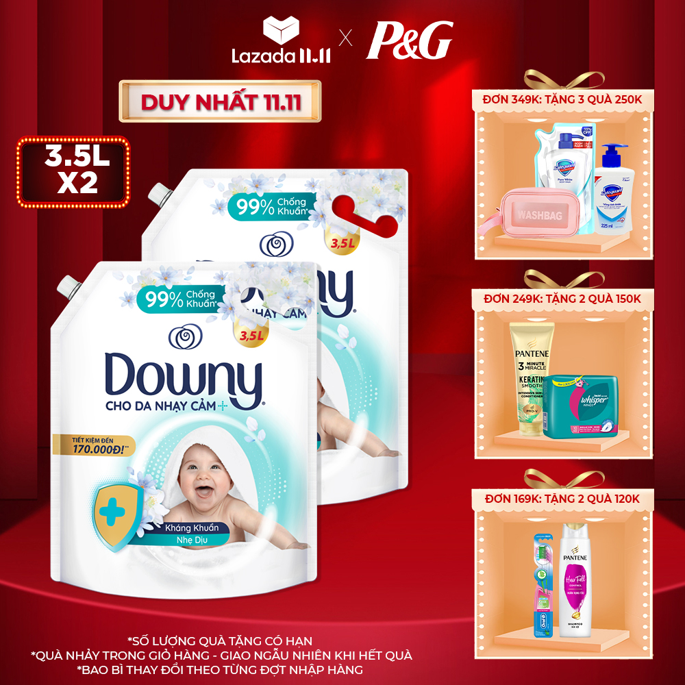 Combo 2 Xịt Vải DOWNY Khử Mùi Và Chống Khuẩn 99.9 Nhiều Mùi Hương Chai 370 ML - MixASale
